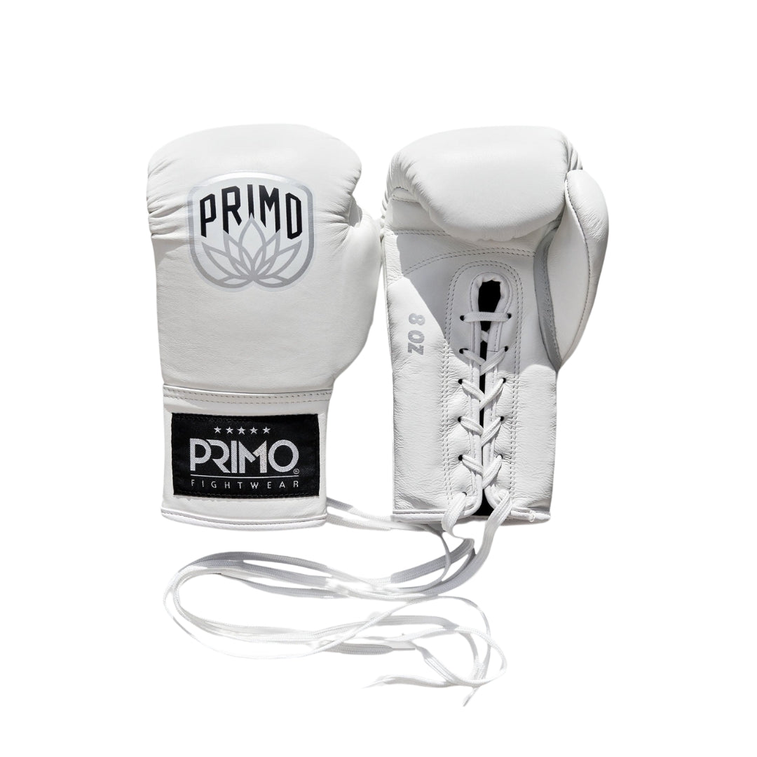Primo - Pro Lace-Up - Pro White – Nak Muay Supply