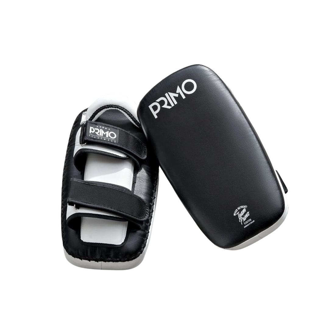Primo - Leather Thai Pads - Black/White – Nak Muay Supply